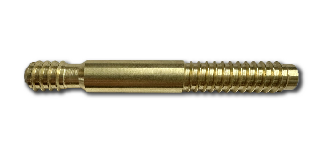 JOINT SCREW JS20 BRASS 3/8"-11 X 3/8"-11 X 3" – Prather Custom Cue Parts