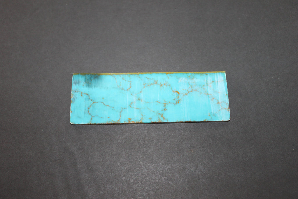 Green Turquoise with Gold Vein 1 7/8" x 5 5/8" – Prather Custom Cue Parts